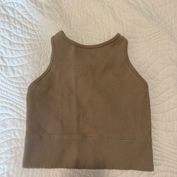 Gilly Hicks | Tops | Gilly Hicks Beige Ribbed Tank | Poshmark